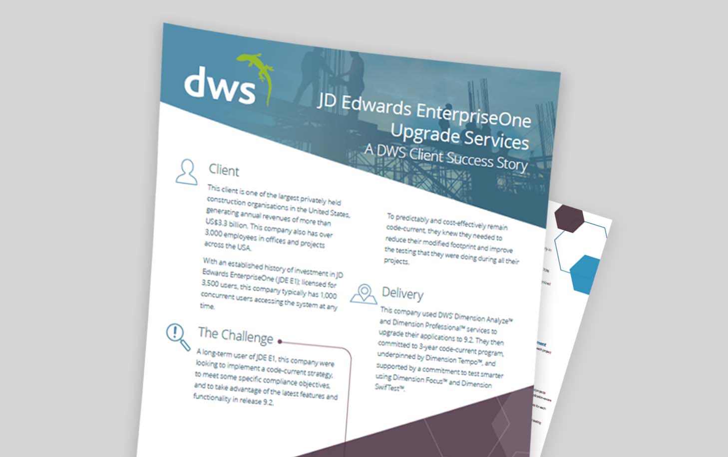 Upgrade Services for a US Construction Organisation Case Study - DWS Global
